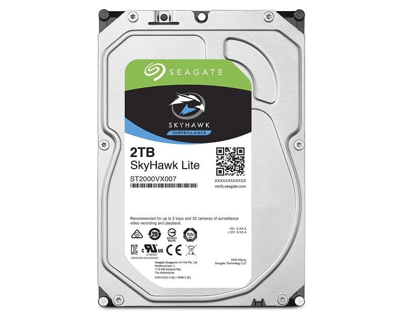 SEAGATE 2TB 3.5" SATA III 64MB ST2000VX007 SkyHawk Surveillance