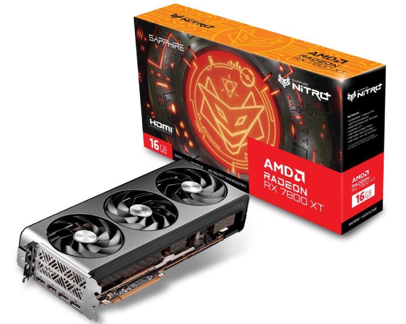 SAPPHIRE AMD Radeon RX 7800 XTX 16GB 256bit NITRO+ RX 7800 XT GAMING OC ...